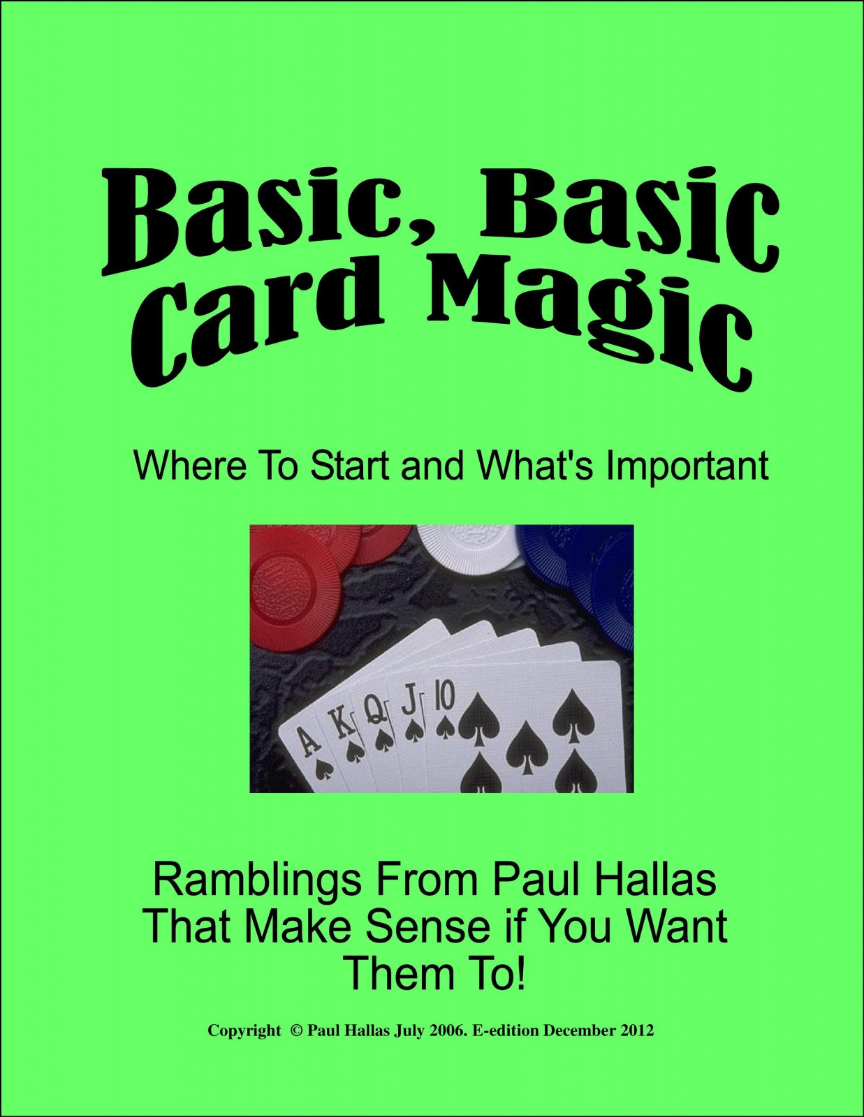 Basic, Basic Card Magic by Paul Hallas : Lybrary.com