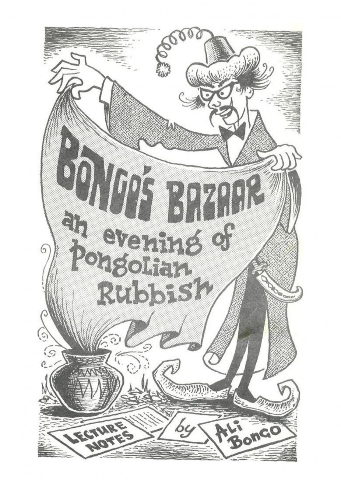 Bongo's Bazaar: an evening of pongolian rubbish by Ali Bongo : Lybrary.com