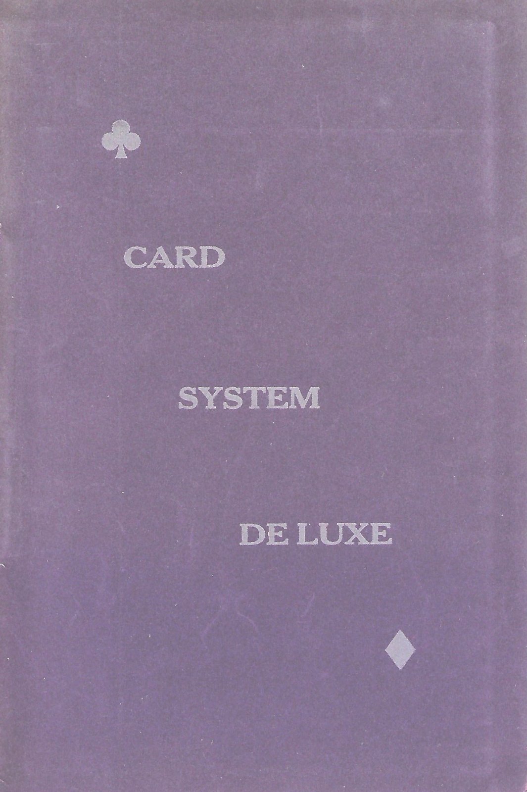 Card System Deluxe by H. Adrian Smith : Lybrary.com