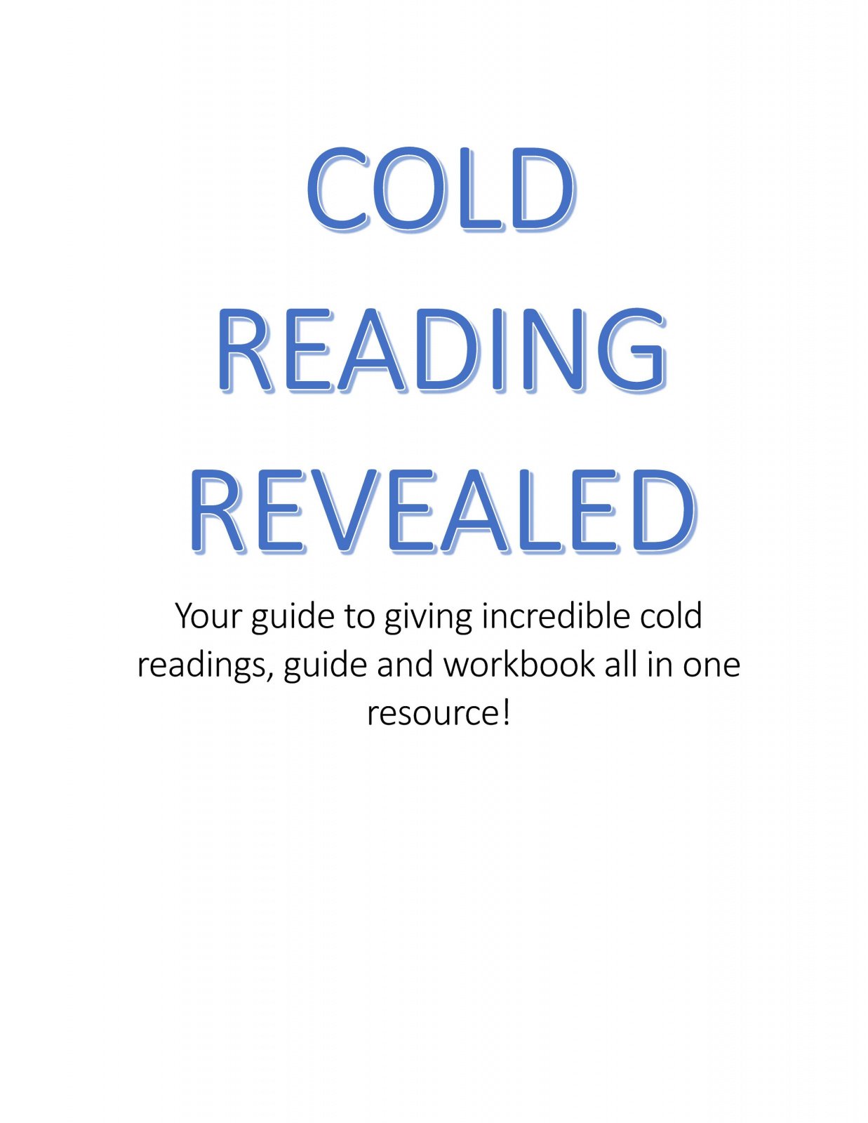 Cold Reading Revealed by Jesse Lewis : Lybrary.com