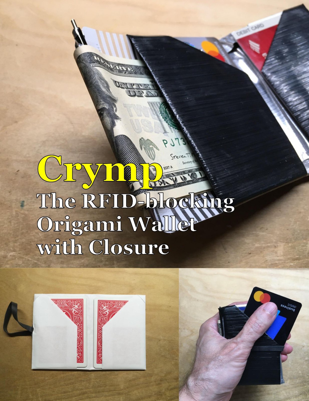 Crymp: the RFID-blocking Origami Wallet with Closure by Chris Wasshuber ...