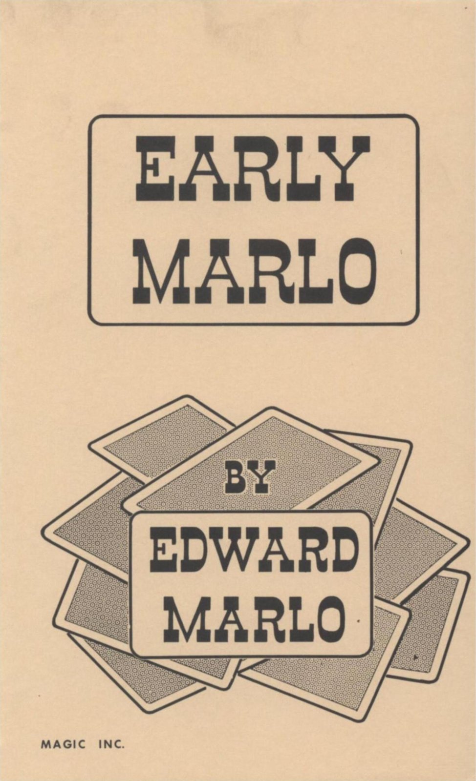 Early Marlo by Edward Marlo : Lybrary.com