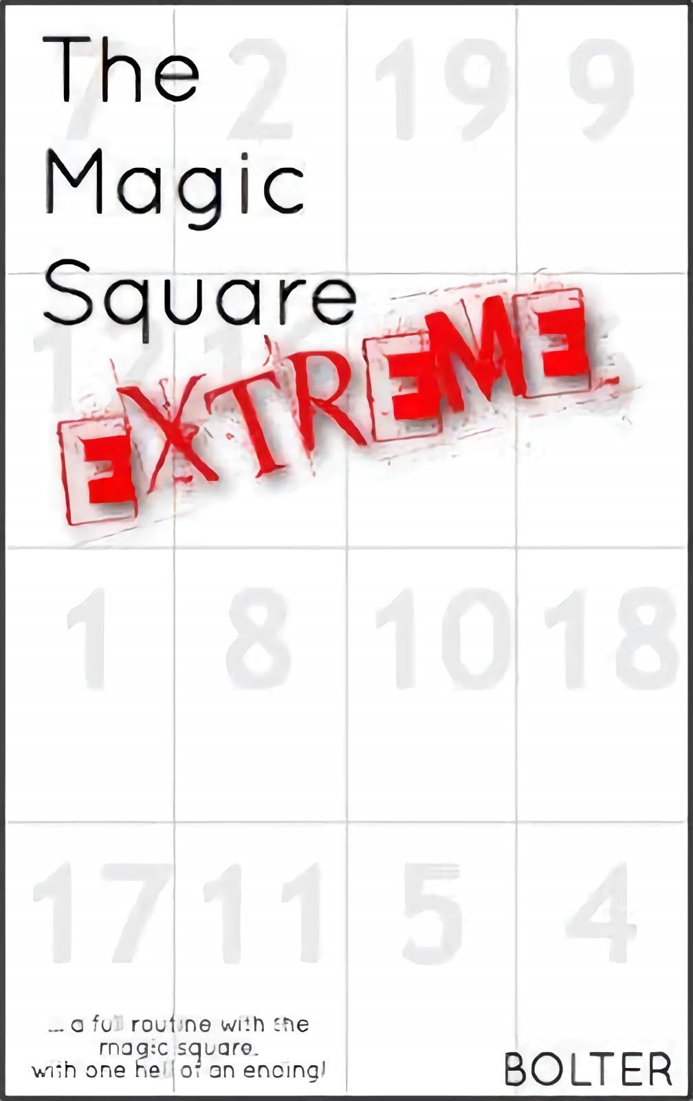 Extreme Magic Square by Christopher Bolter : Lybrary.com