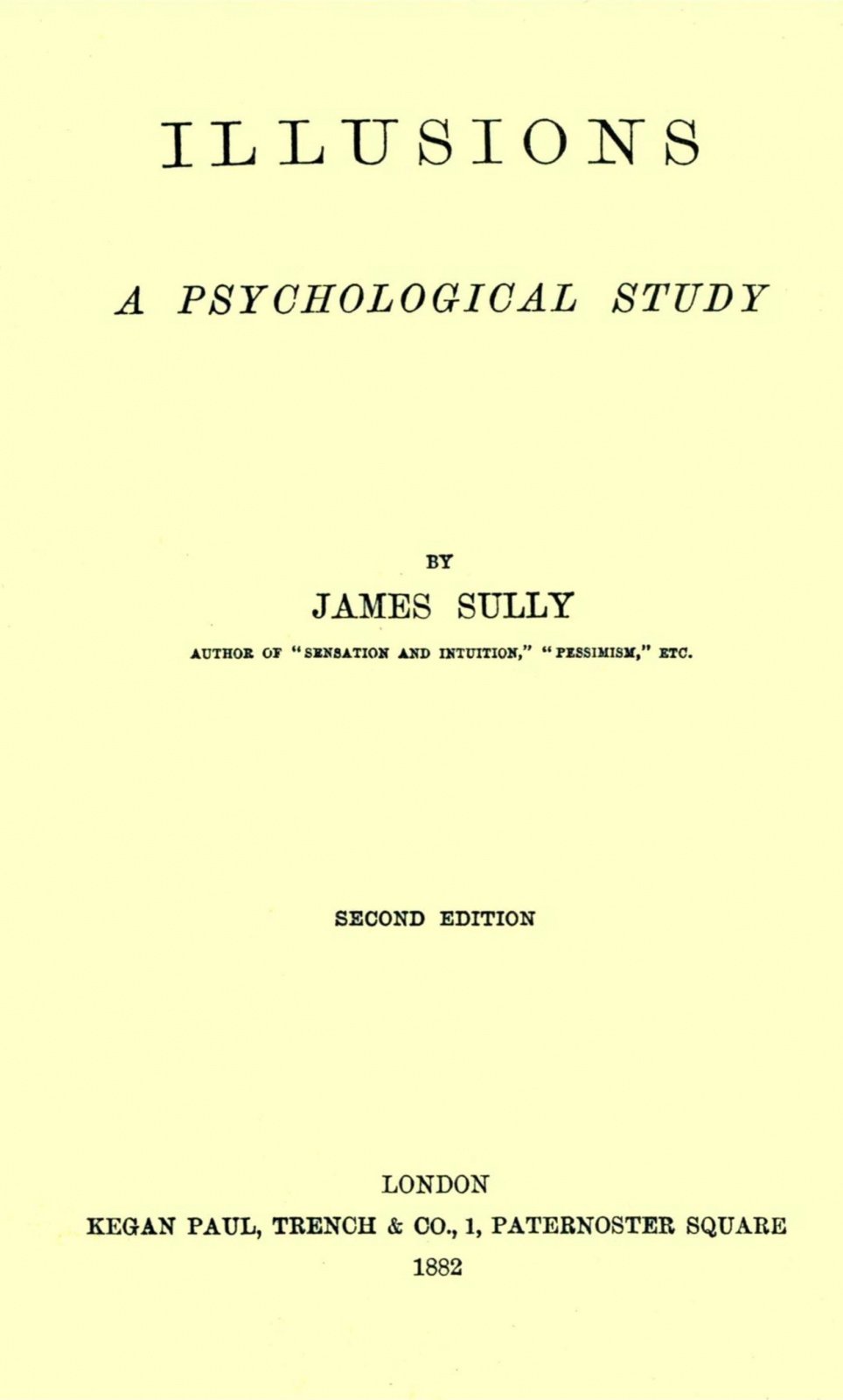 Illusions by James Sully : Lybrary.com