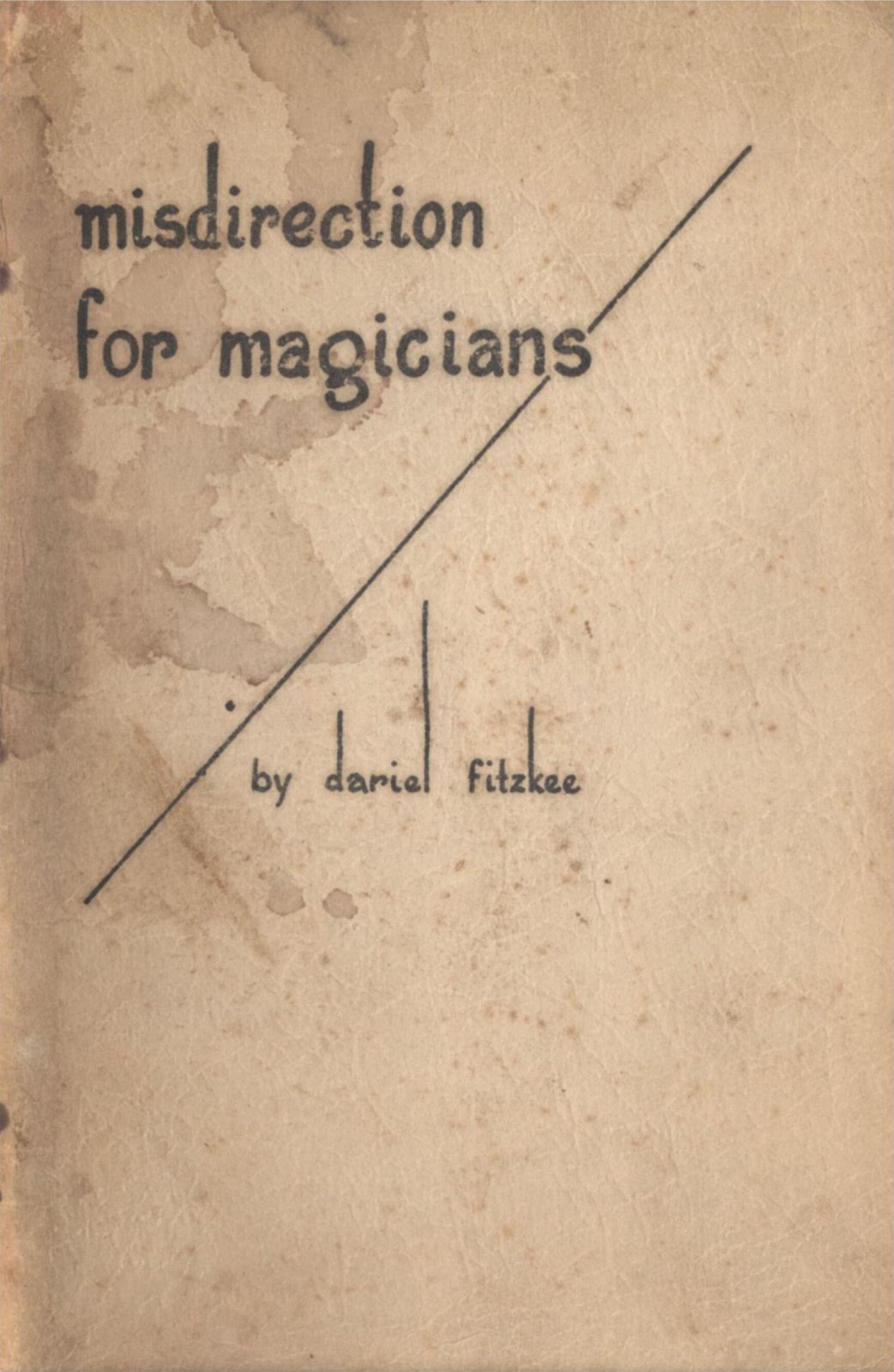 Misdirection for Magicians by Dariel Fitzkee : Lybrary.com