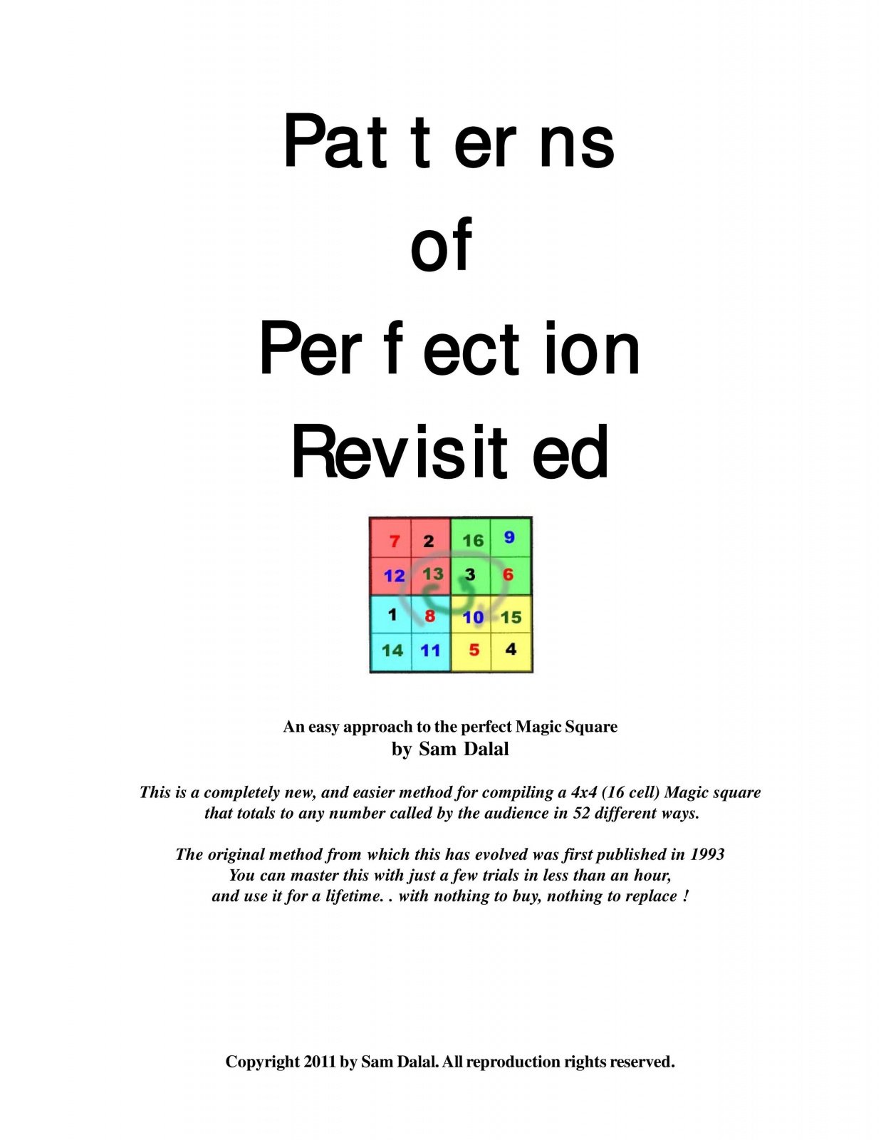 Patterns of Perfection Revisited by Sam Dalal : Lybrary.com