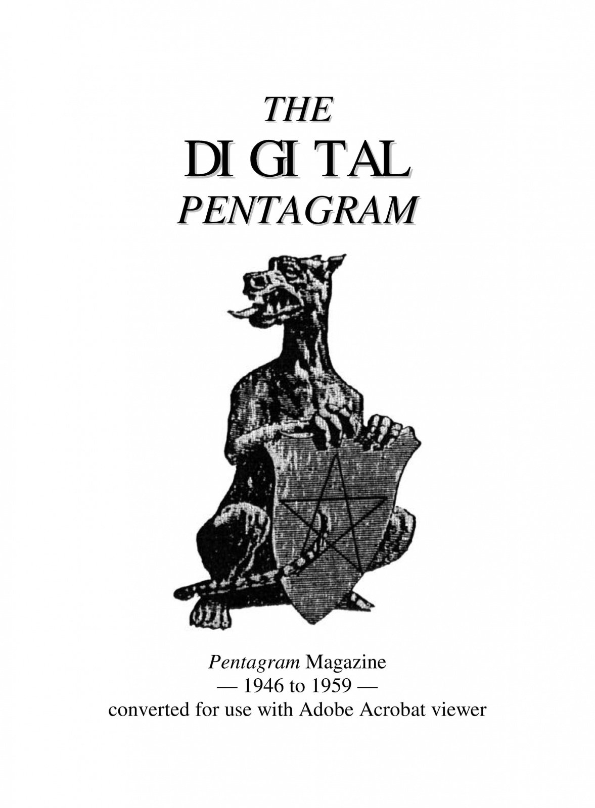 Pentagram Magazine by Peter Warlock : Lybrary.com