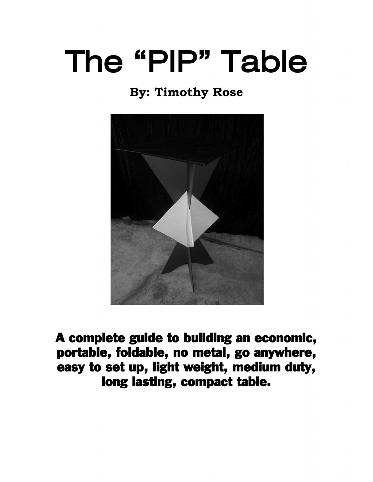 Pip Table by Timothy Rose : Lybrary.com