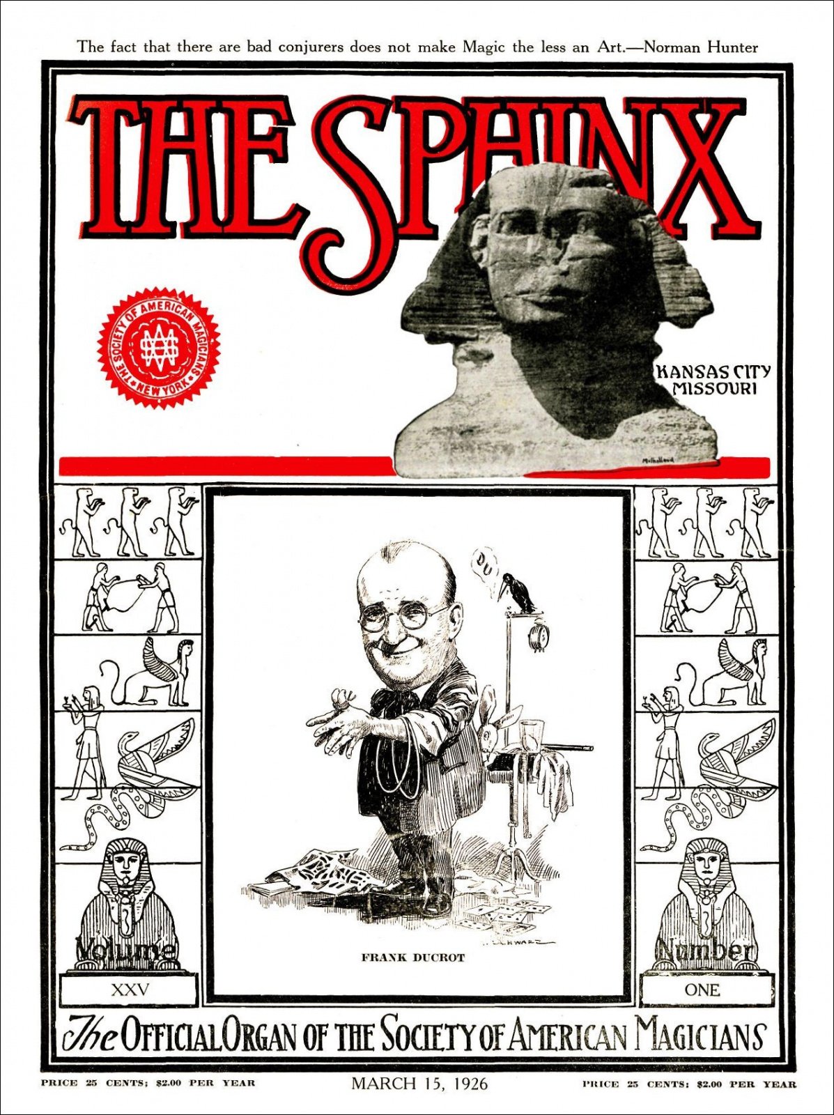 The Sphinx Volume 25 (Mar 1926 - Feb 1927) by Albert M. Wilson ...