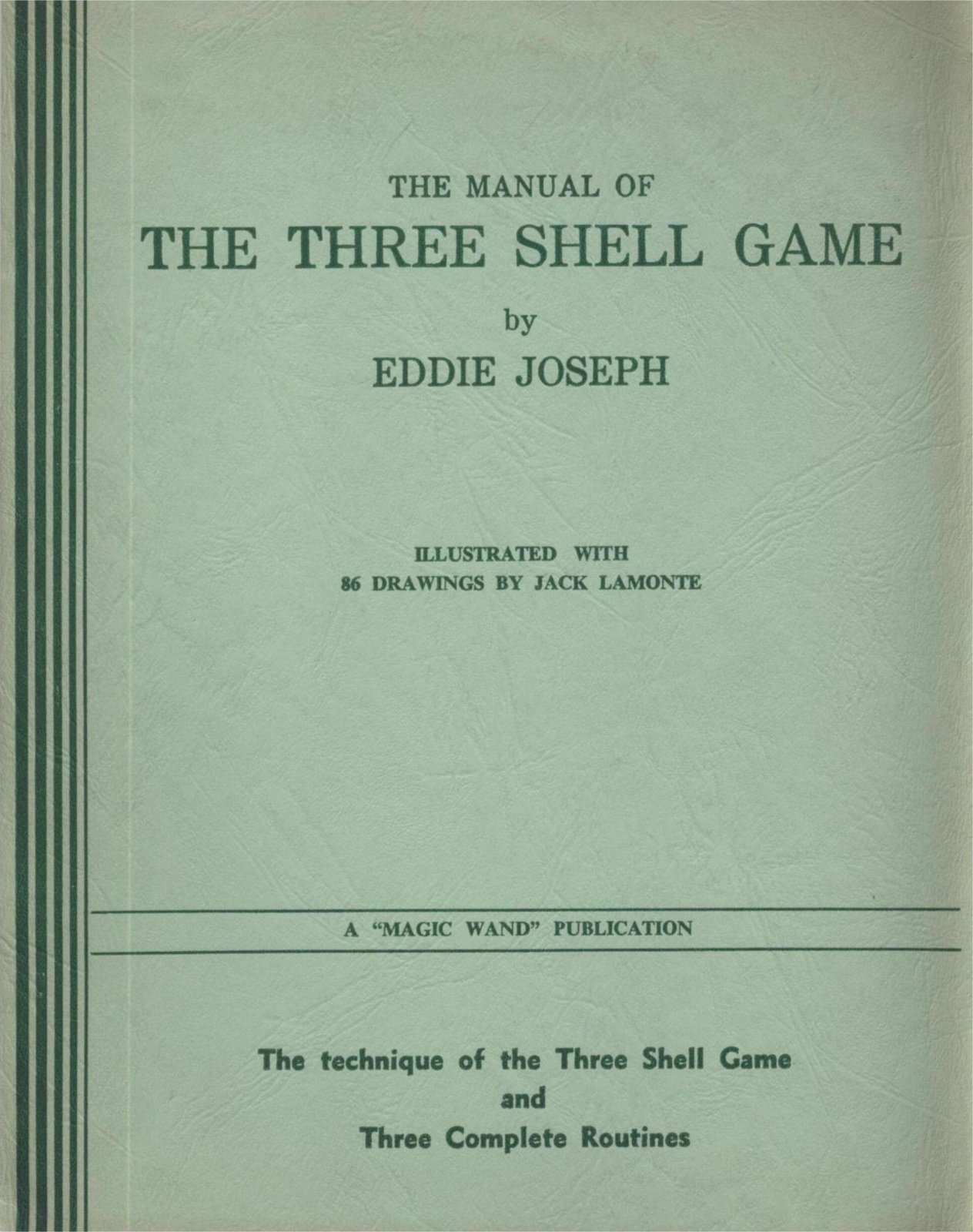 The Manual of The Three Shell Game by Eddie Joseph : Lybrary.com