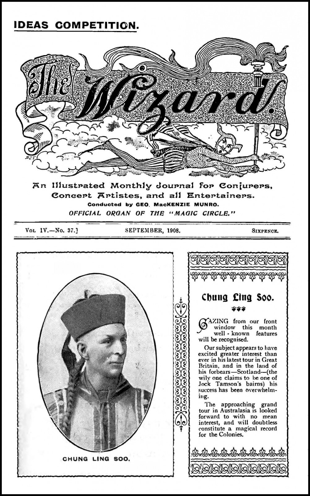 Wizard (Selbit) Volume 4 (September 1908 - August 1909) by P. T. Selbit ...