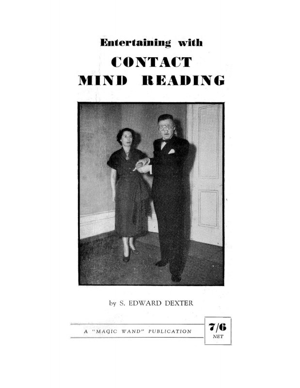 Entertaining with Contact Mind Reading by S. Edward Dexter : Lybrary.com