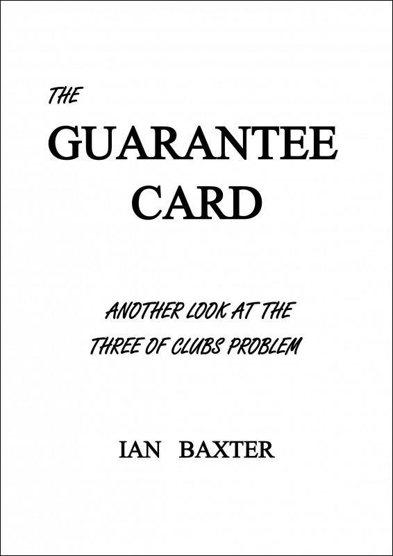 The Guarantee Card by Ian Baxter : Lybrary.com