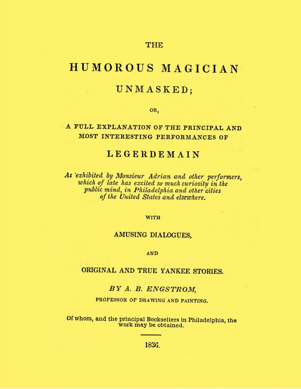The Humorous Magician Unmasked by A. B. Engstrom : Lybrary.com