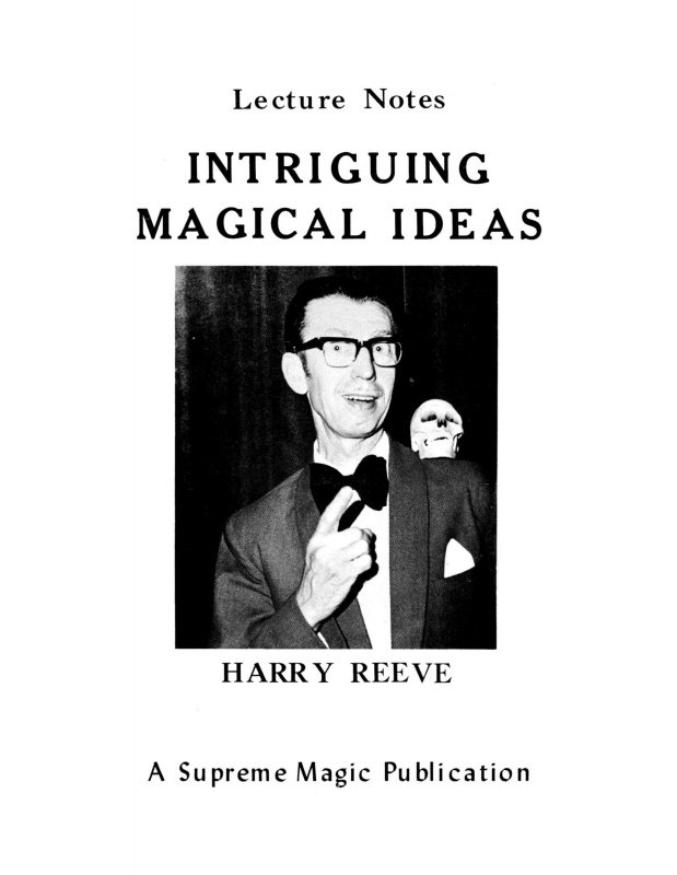 Intriguing Magical Ideas by Harry Reeve : Lybrary.com