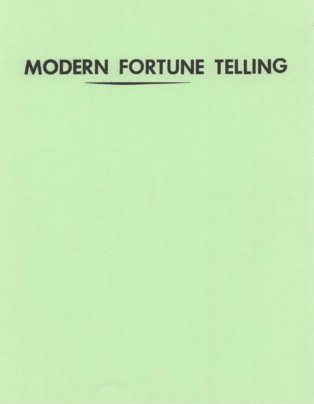 Modern Fortune Telling by S. W. Reilly : Lybrary.com