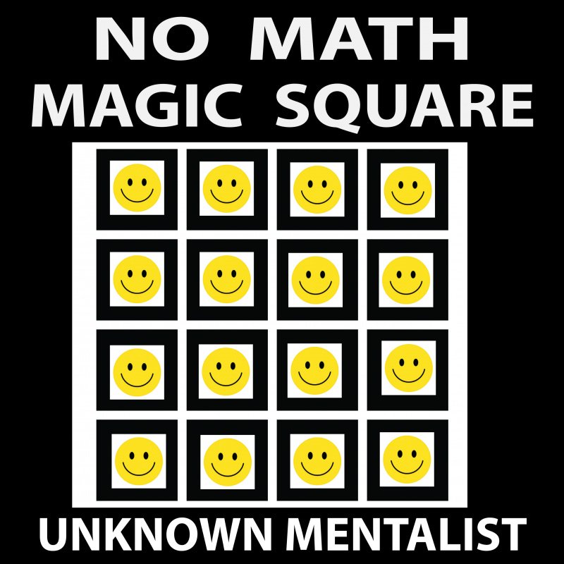 No Math Magic Square by Unknown Mentalist : Lybrary.com